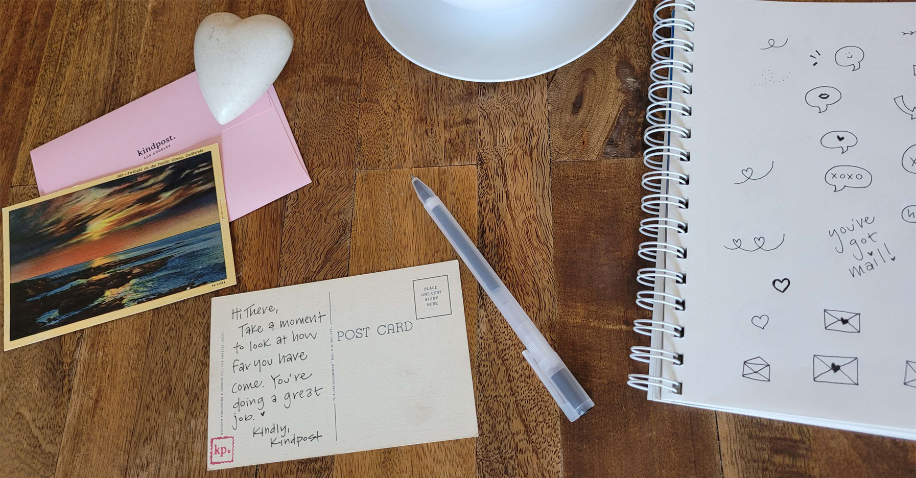 kindpost | Positive messages on vintage postcards